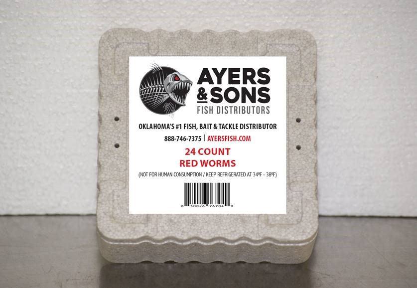 A&S 24 Count Large Red Worms Case of 16 w/Expedited Shipping – Ayers Fish